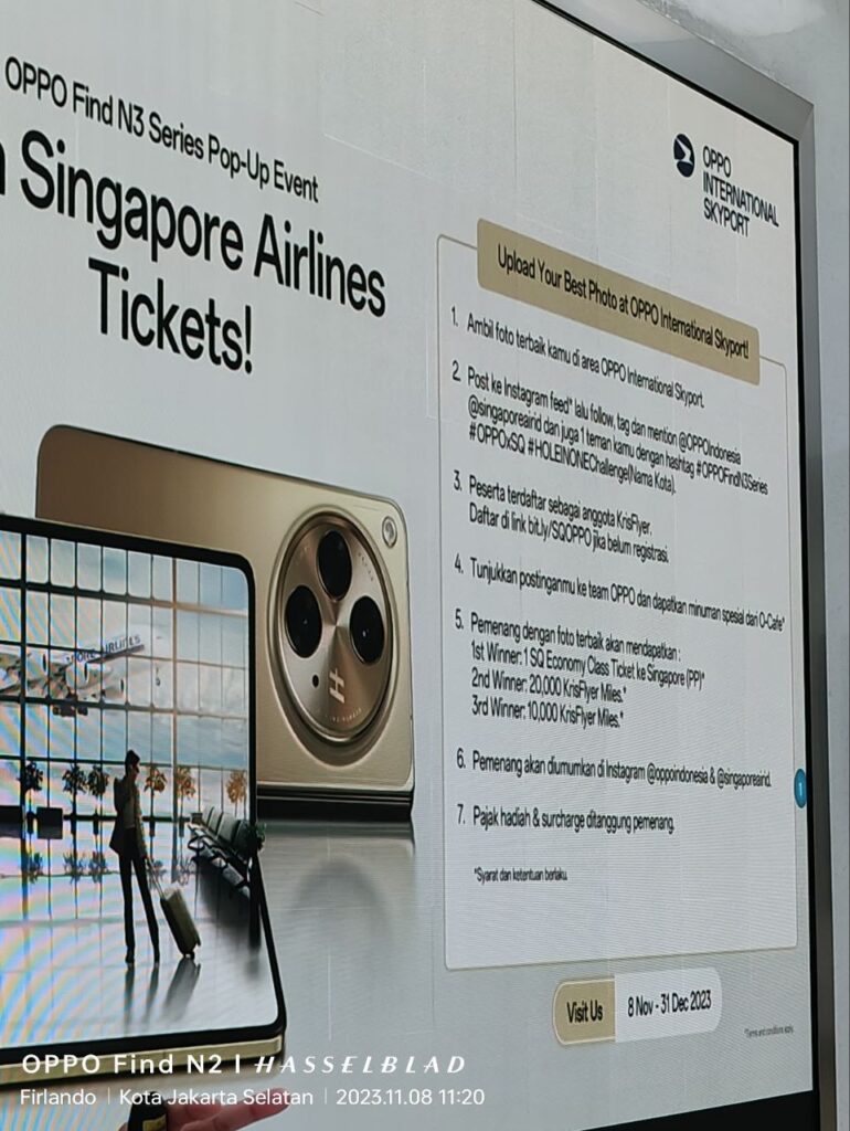 OPPO pop up store Find N3 Roadmap akan hadir di beberapa kota membawa ...